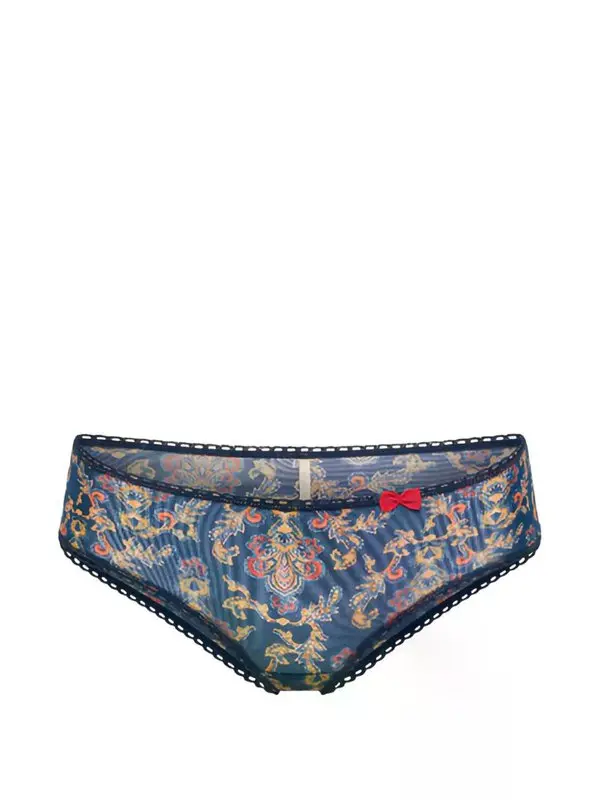 Momoni Amaca Printed Briefs - Blue