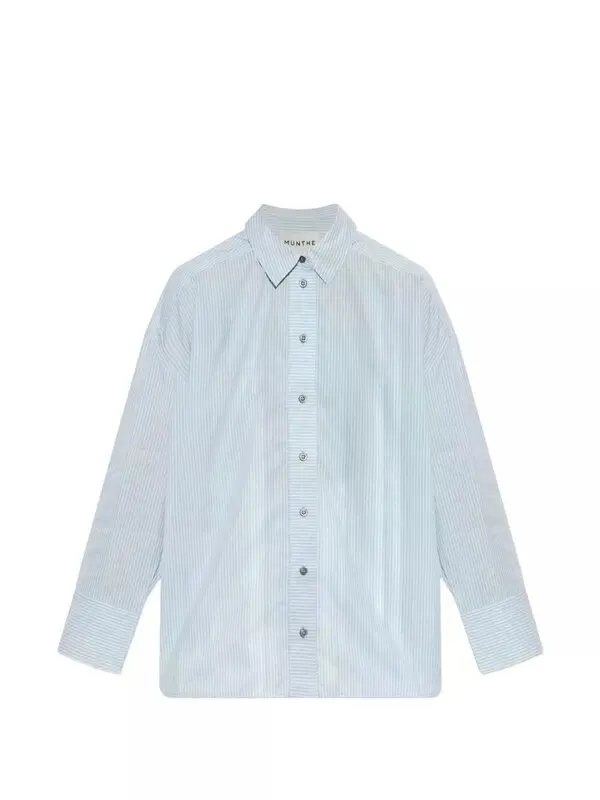 Munthe Vontairo Stripe-print Sequin-embellished Shirt