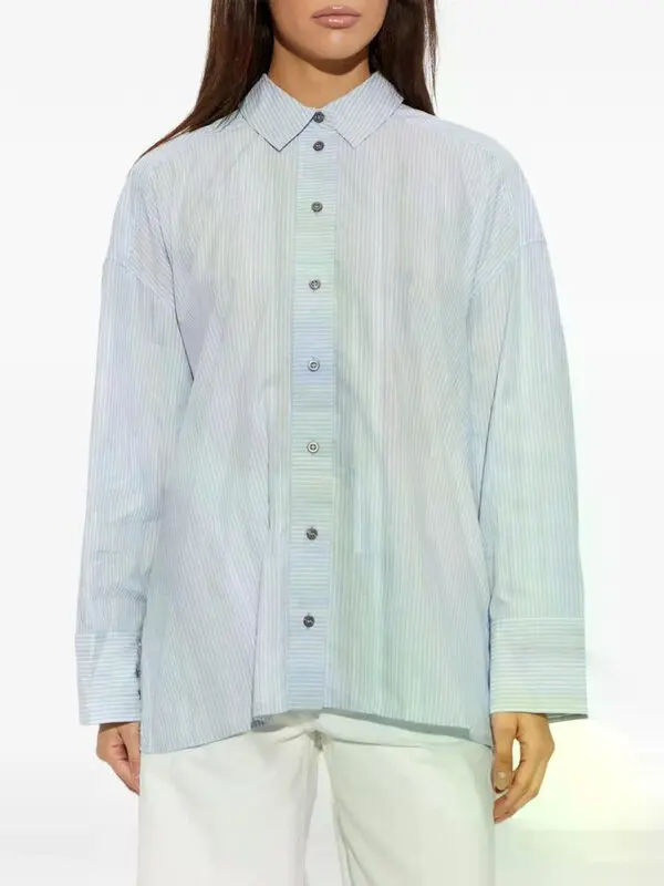 Munthe Vontairo Stripe-print Sequin-embellished Shirt