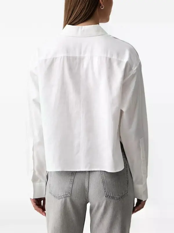Armani Exchange Logo-jacquard Chest-pocket Shirt