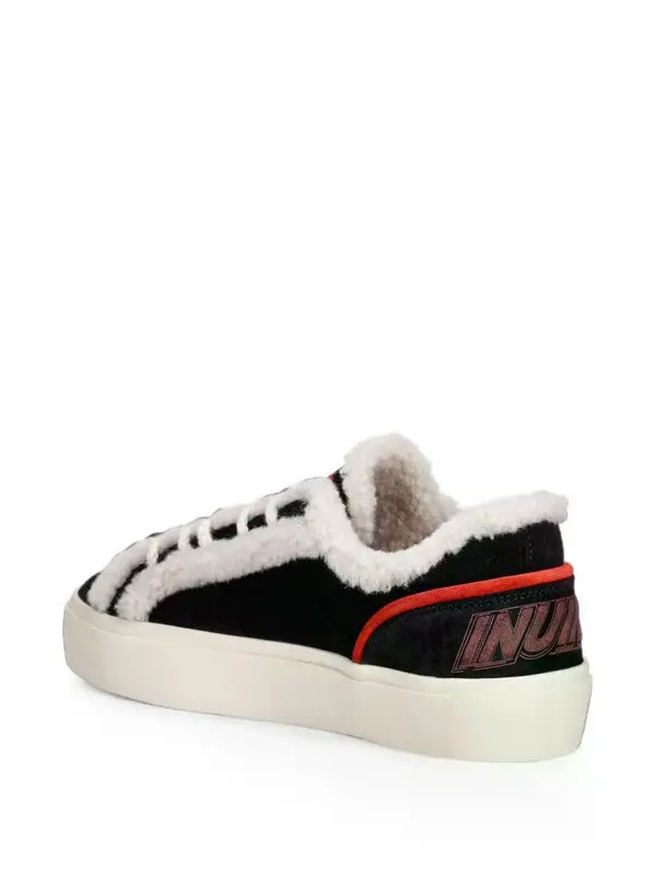 Inuikii Suede Shearling-trim Sneakers