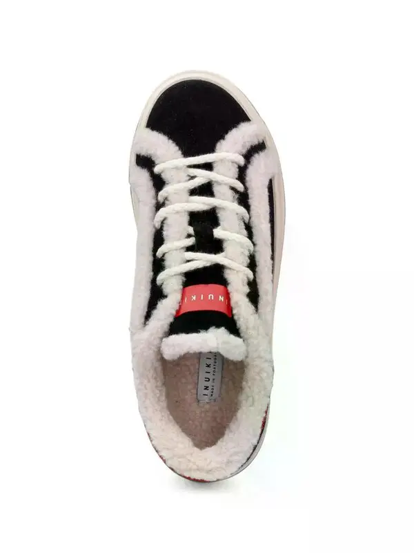 Inuikii Suede Shearling-trim Sneakers
