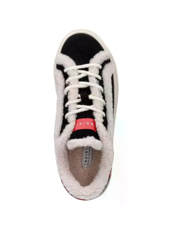 Inuikii Suede Shearling-trim Sneakers
