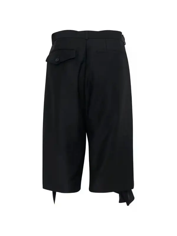 Noir Kei Ninomiya Ruffle-trimmed Cropped Trousers