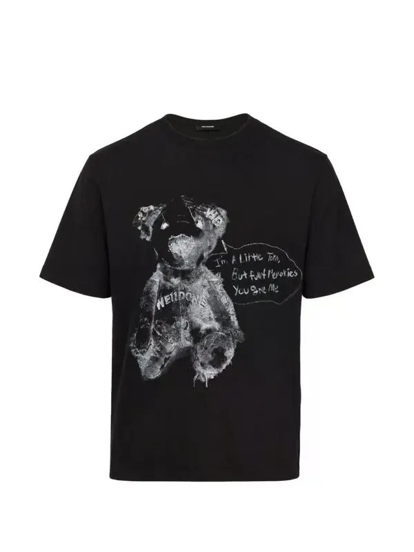 We11Done Pierced Teddy Graphic-print T-shirt