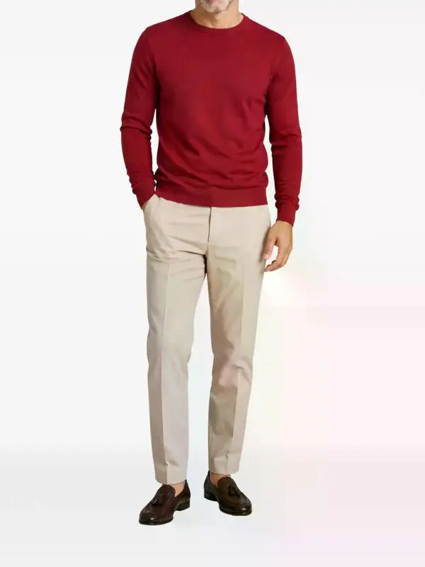 FRANZESE COLLECTION Stefano De Martino Ribbed Crew Neck Pullover