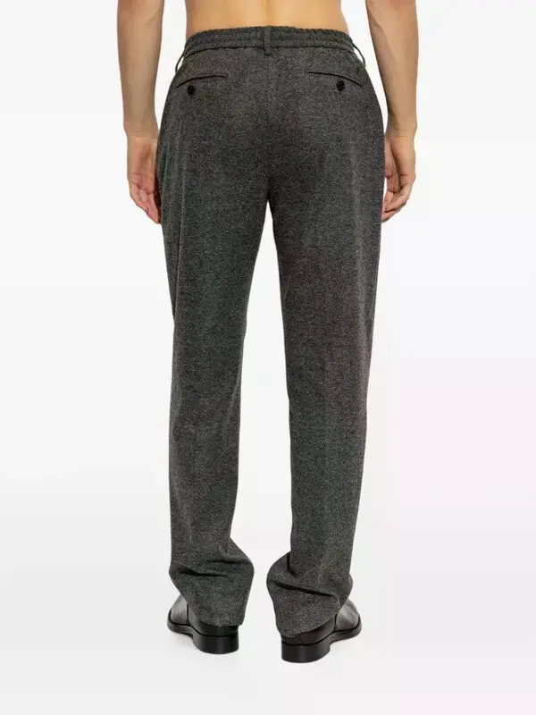 Etro Drawstring-waist Pressed-crease Trousers