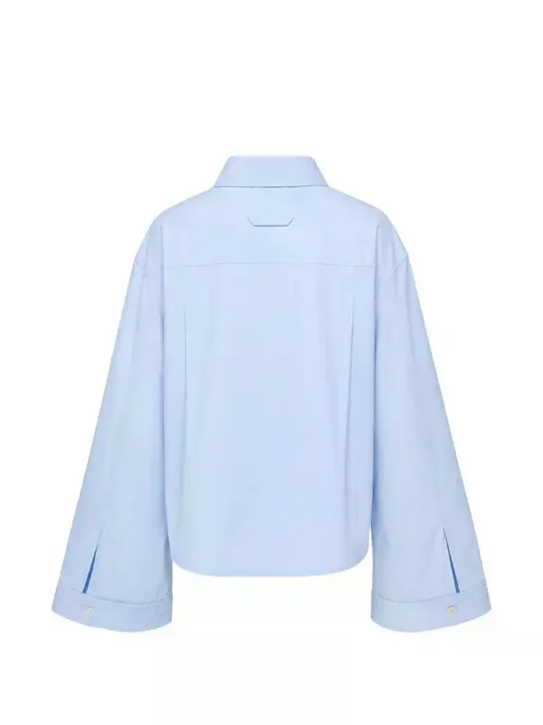 LEE MATHEWS Flared-sleeve Cropped Shirt