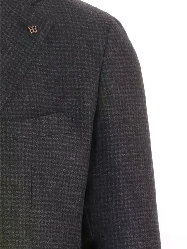 Tagliatore Houndstooth Wool Blazer