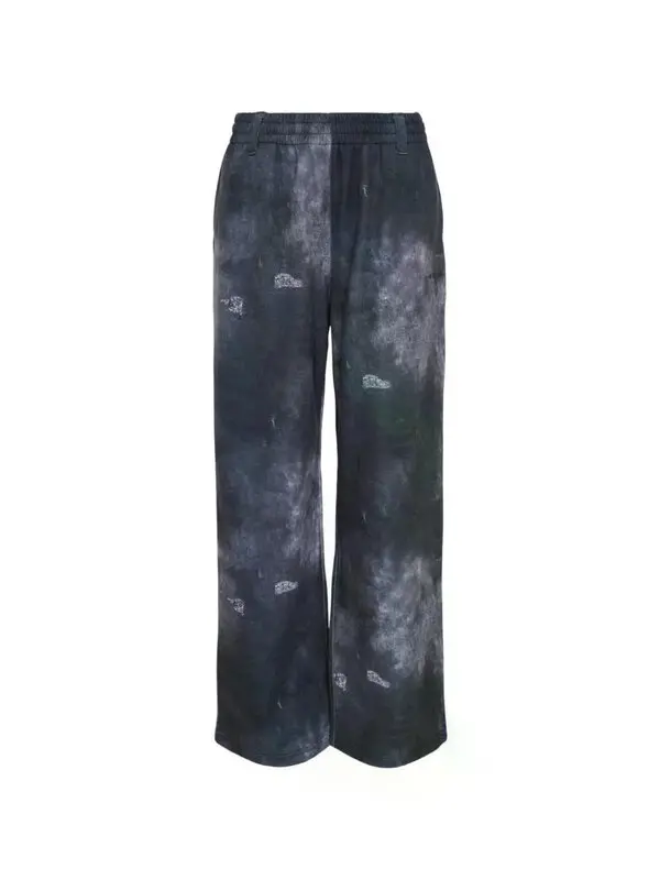 We11Done Distressed Tie-dye Track Pants