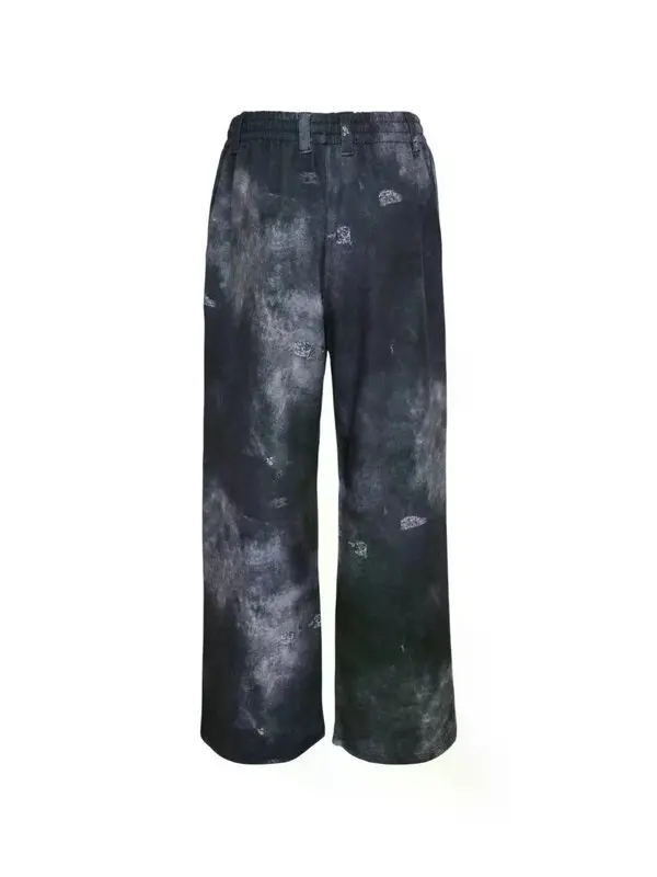 We11Done Distressed Tie-dye Track Pants