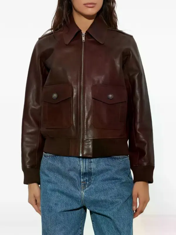 A.p.c. Short Leather Jacket
