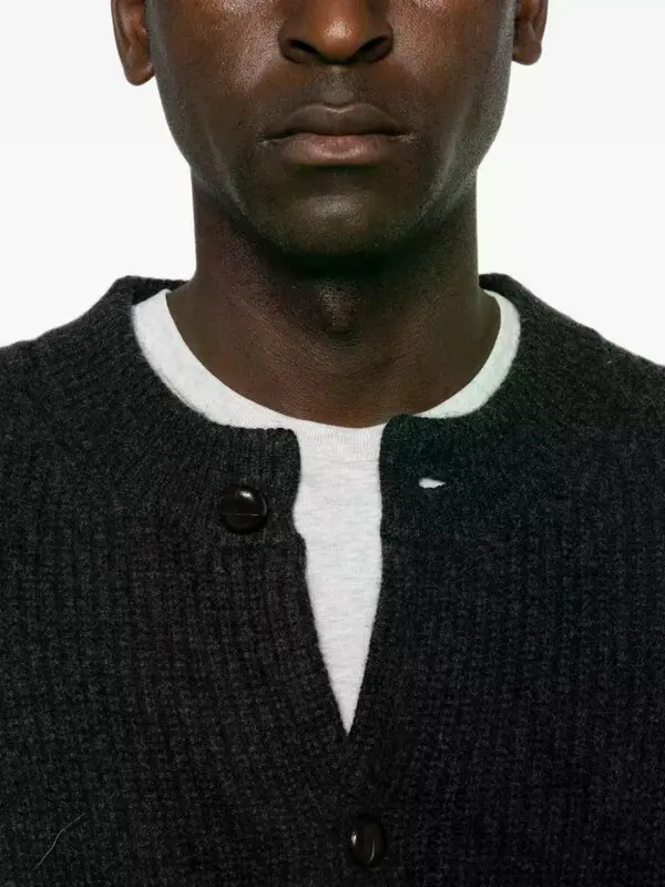 MARANT Mael Ribbed-knit Cardigan