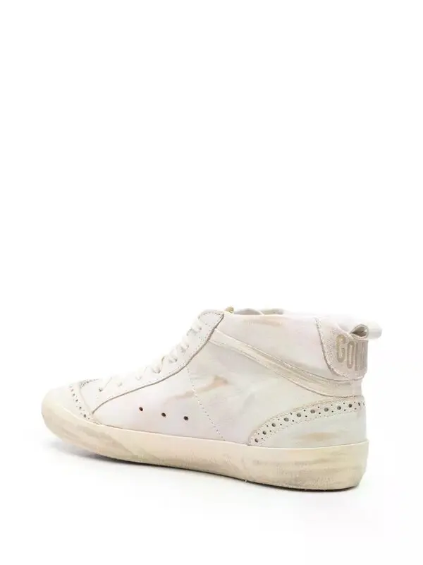 GOLDEN GOOSE Mid Star Glitter-patch Sneakers
