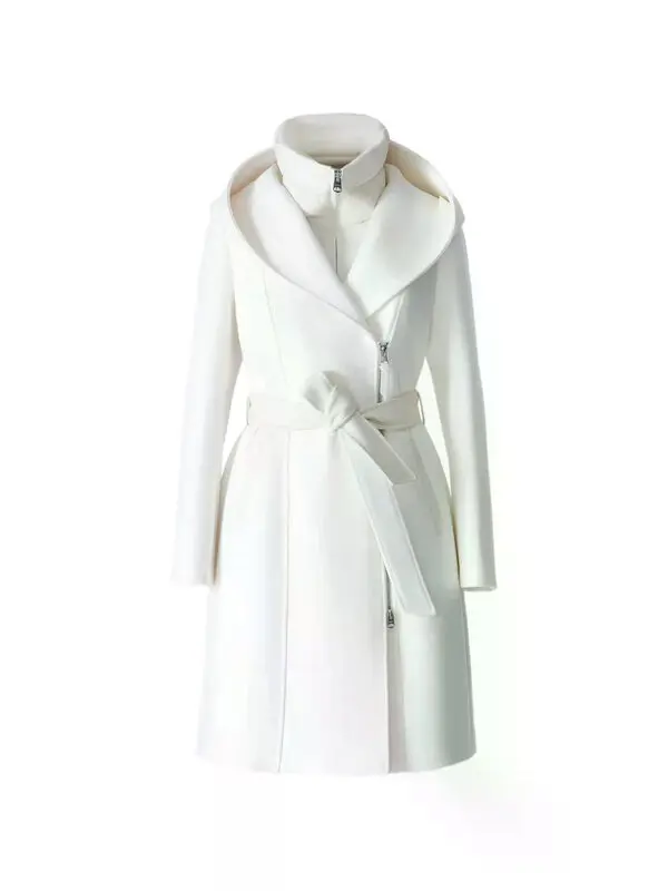 Mackage Shia-slb Belted Hooded Coat - White