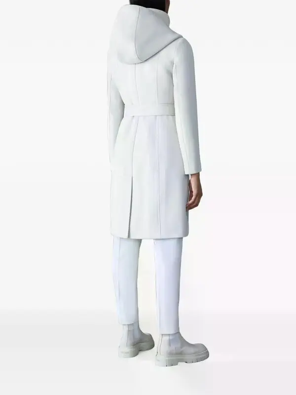 Mackage Shia-slb Belted Hooded Coat - White