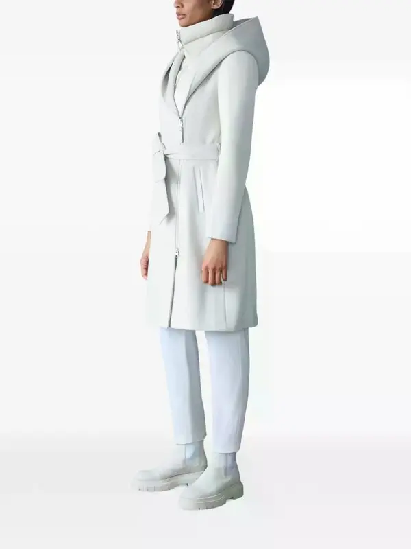 Mackage Shia-slb Belted Hooded Coat - White