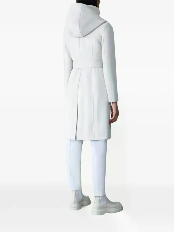 Mackage Shia-slb Belted Hooded Coat - White