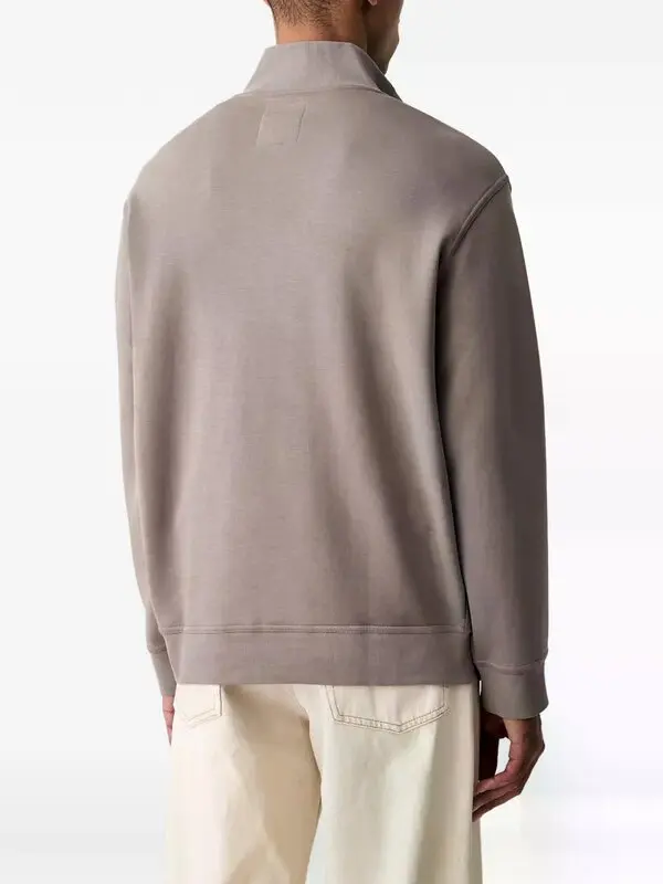 Armani Exchange Logo-embroidered Quarter-zip Sweatshirt