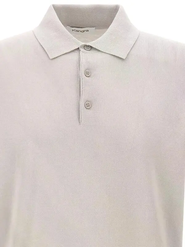 KANGRA Ribbed-trim Polo Shirt
