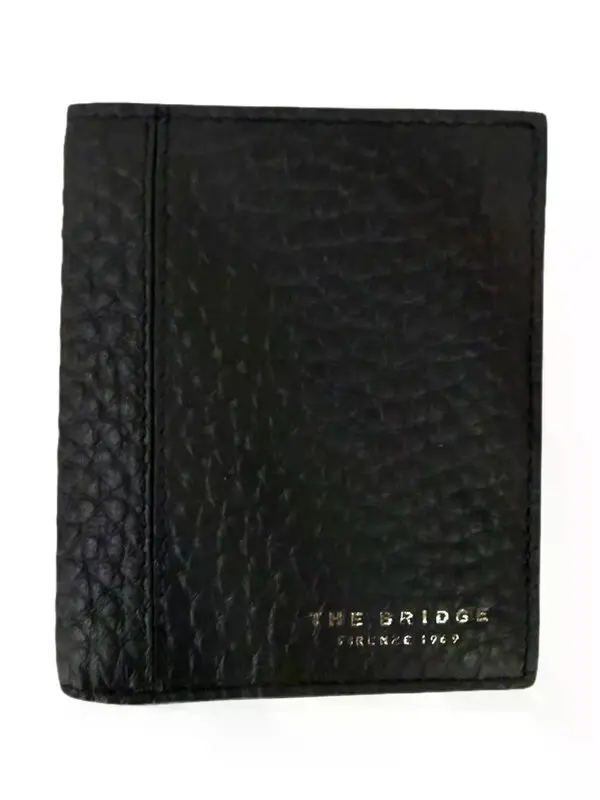 THE BRIDGE Grainy-effect Bi-fold Wallet