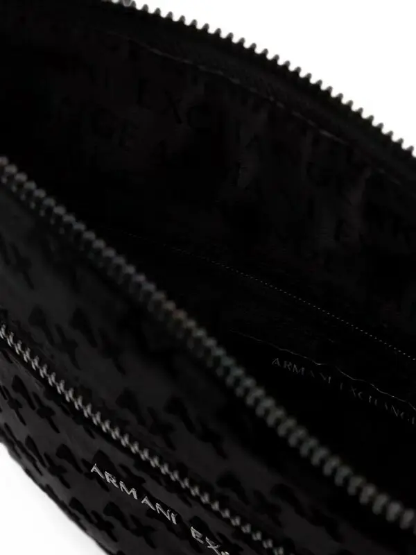 Armani Exchange Logo-pattern Messenger Bag