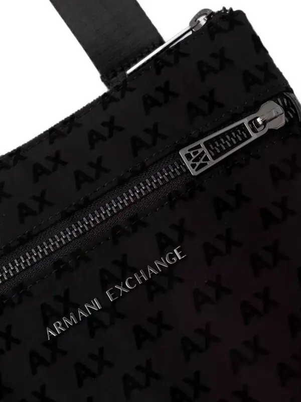 Armani Exchange Logo-pattern Messenger Bag