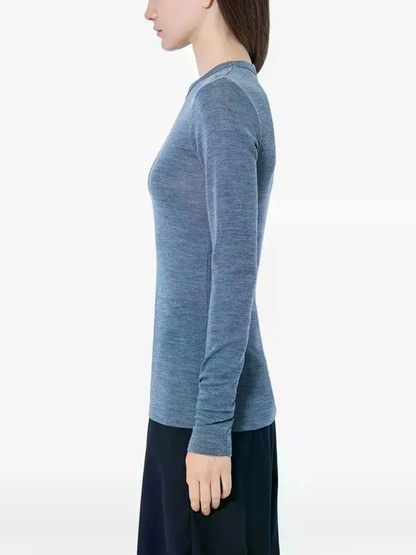 RÓHE Fine-knit Ribbed T-shirt