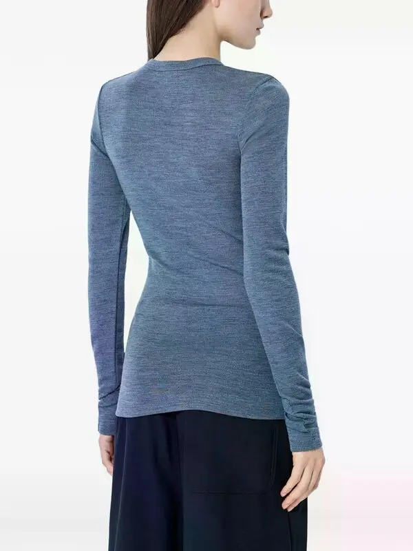 RÓHE Fine-knit Ribbed T-shirt