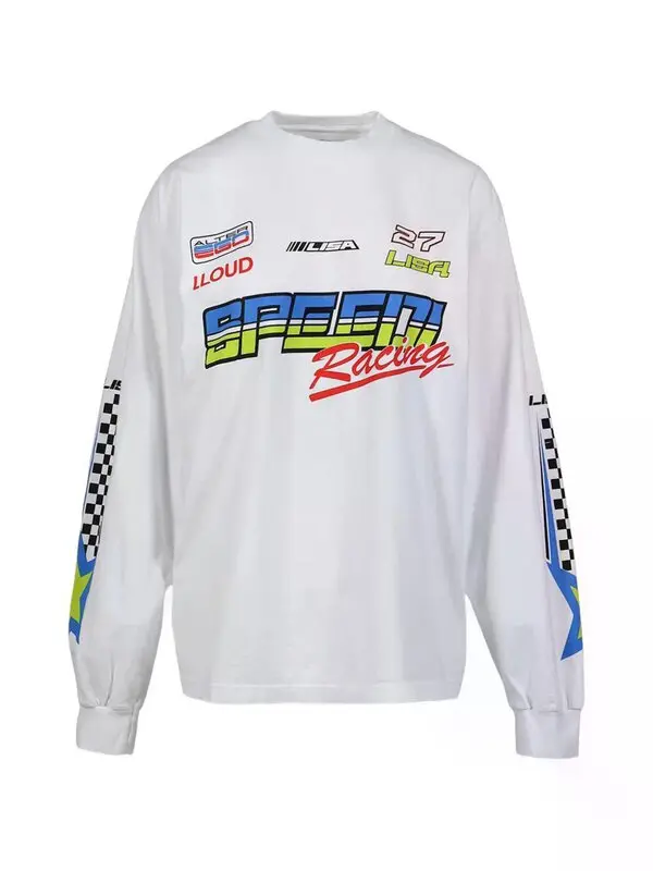 ALTER EGO Graphic-print Long-sleeve Sweatshirt - White