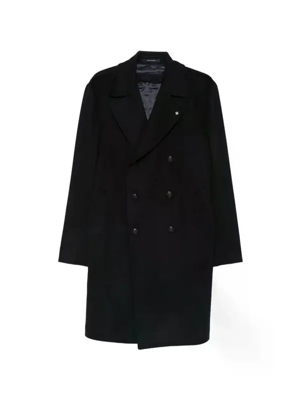 Tagliatore Arden Double-breasted Wool Coat - Black