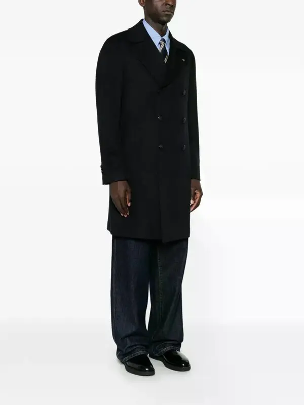 Tagliatore Arden Double-breasted Wool Coat - Black