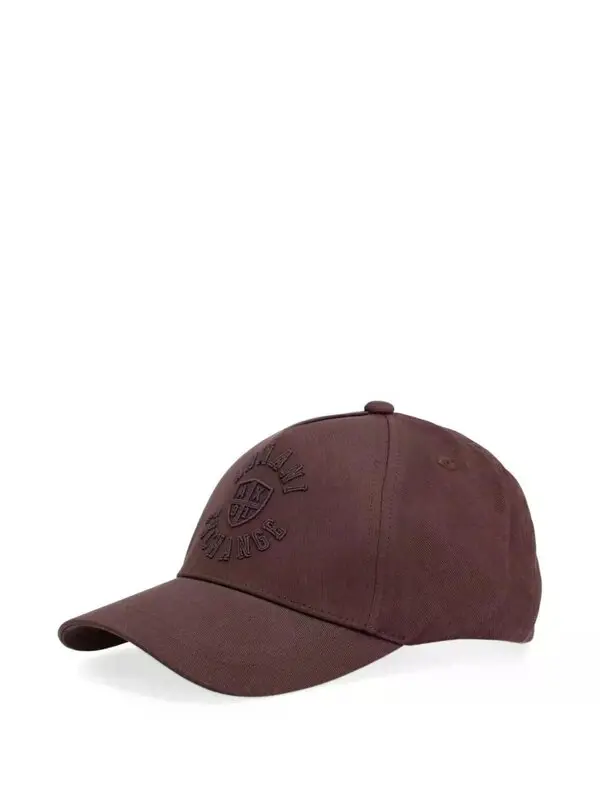 Armani Exchange Logo-embroidered Baseball Cap - Brown