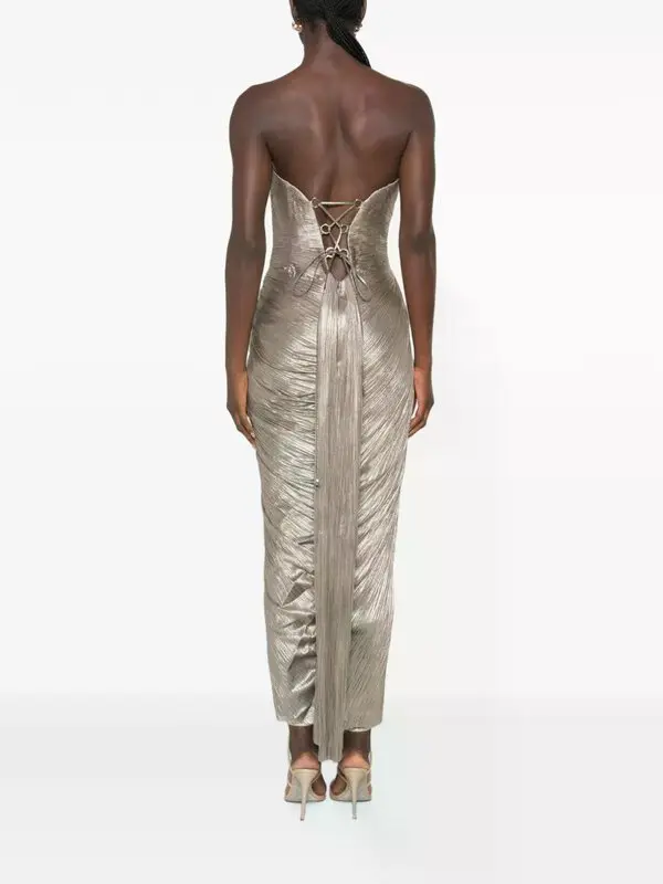MARIA LUCIA HOHAN Cut-out Lace-up Maxi Dress