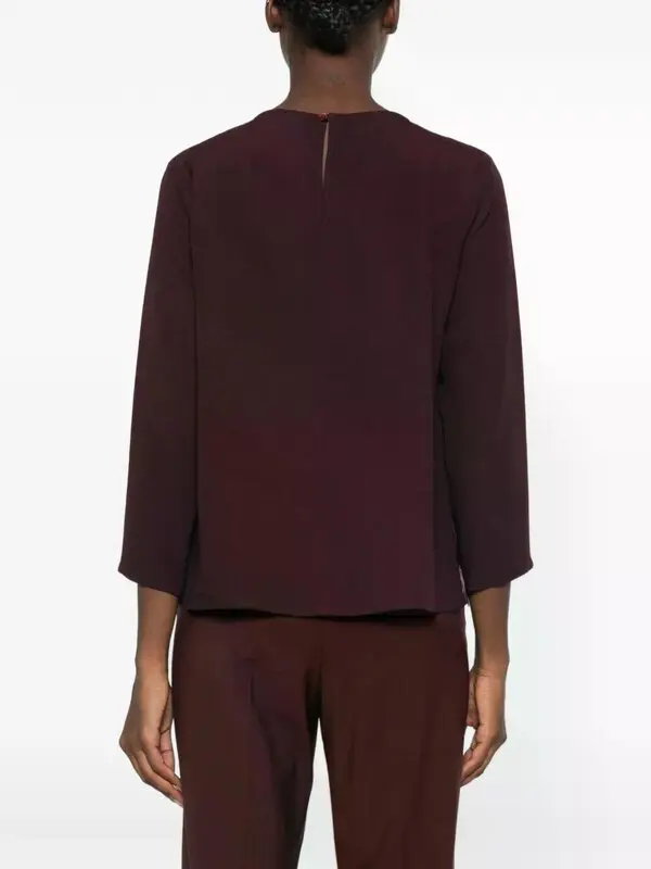 Antonelli Firenze Feather-trim Long-sleeve Top