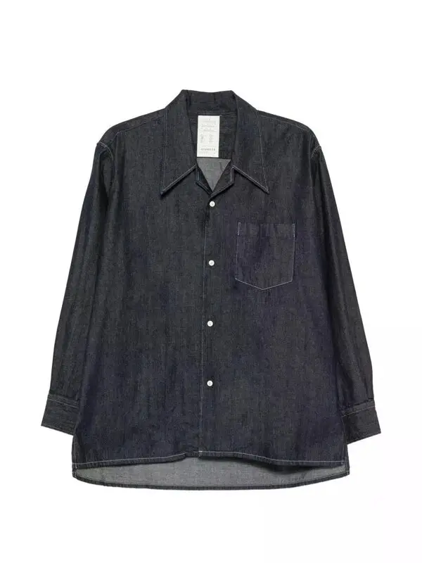 KURO Chest-pocket Denim Shirt
