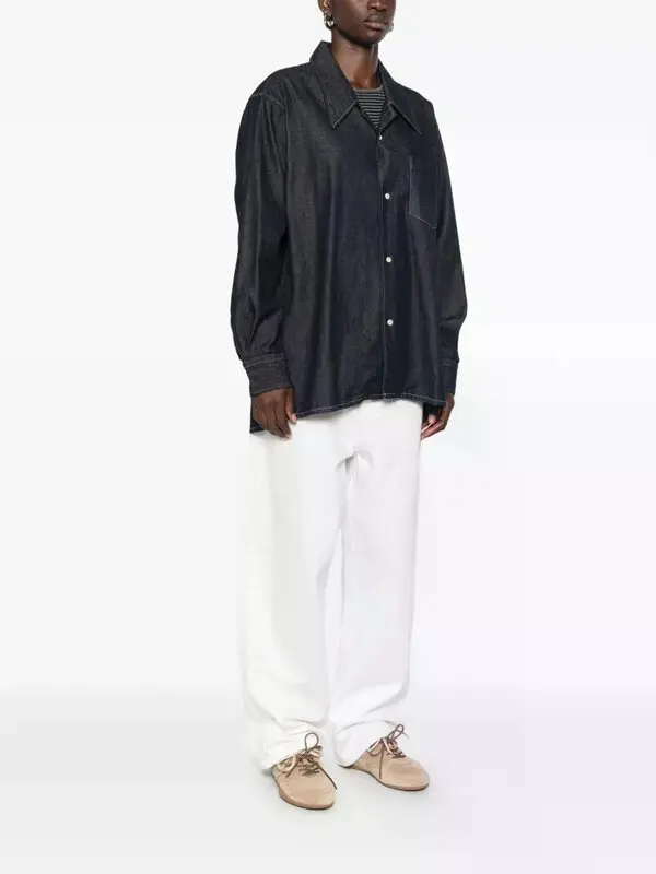 KURO Chest-pocket Denim Shirt