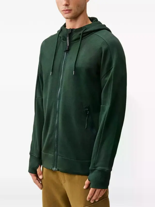 C.P. COMPANY Diagonal Raised Fleece Goggle Zip Sweatshirt