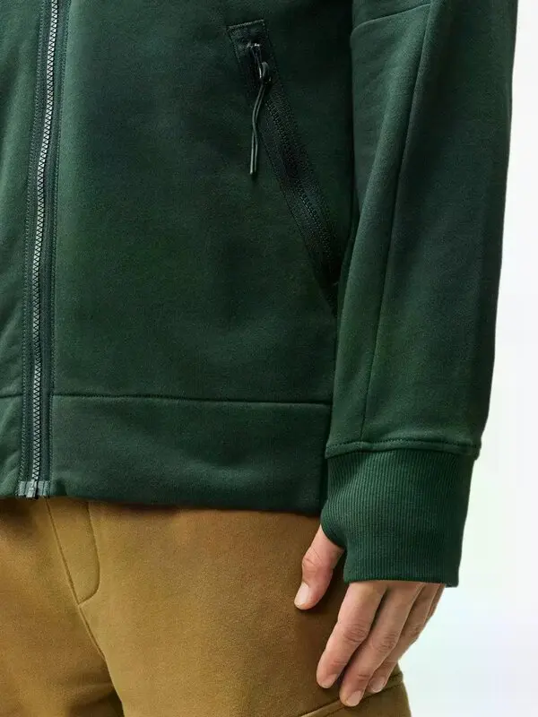 C.P. COMPANY Diagonal Raised Fleece Goggle Zip Sweatshirt