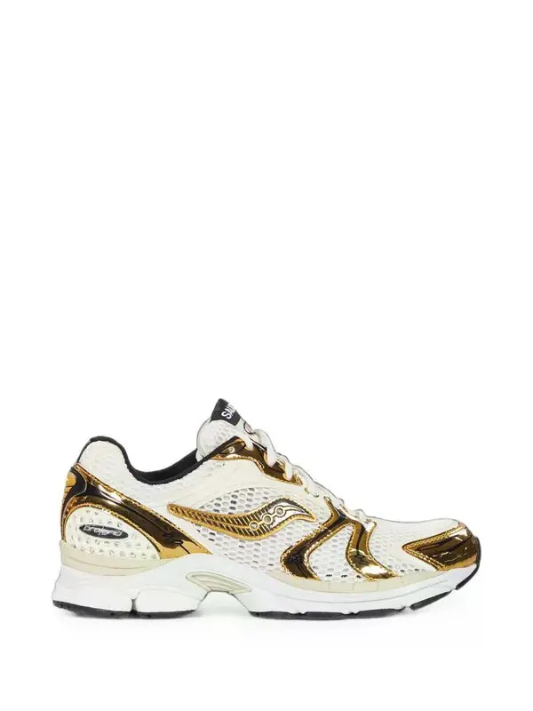 Saucony Progrid Triumph 4 Metallic-effect Mesh Sneakers