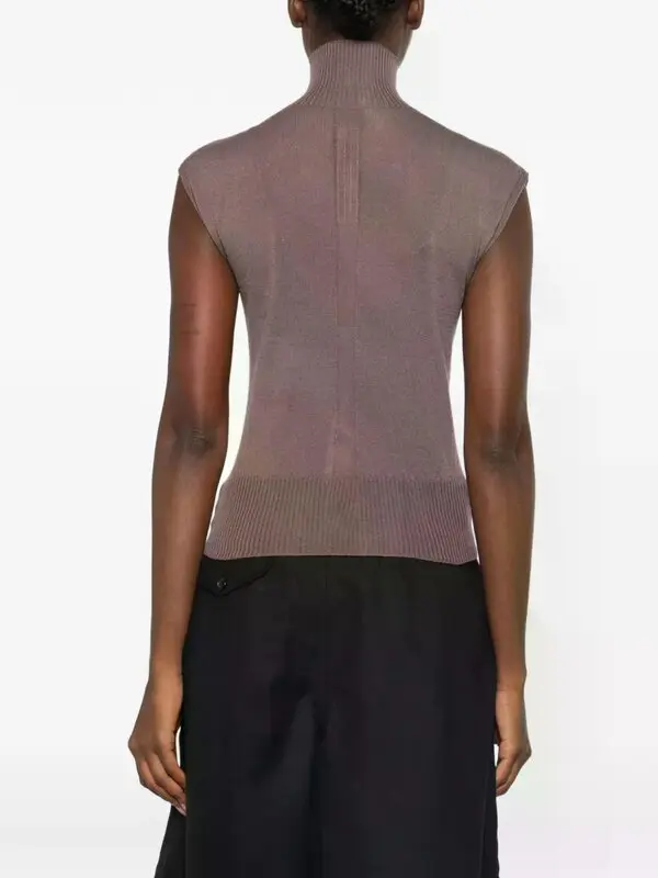 Rick Owens Turtleneck Sleeveless Top