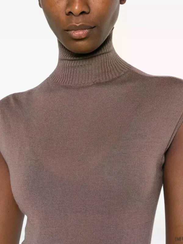 Rick Owens Turtleneck Sleeveless Top