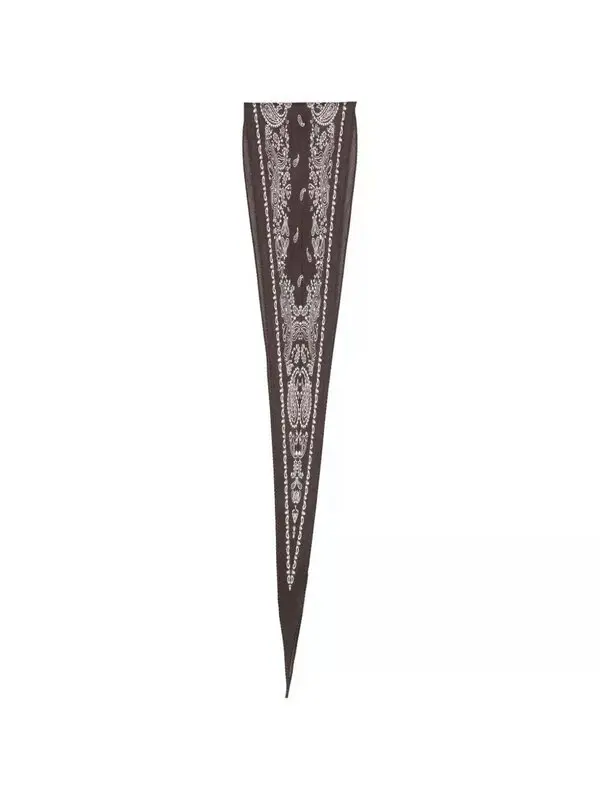Destin Paisley-print Pointed Scarf - Brown