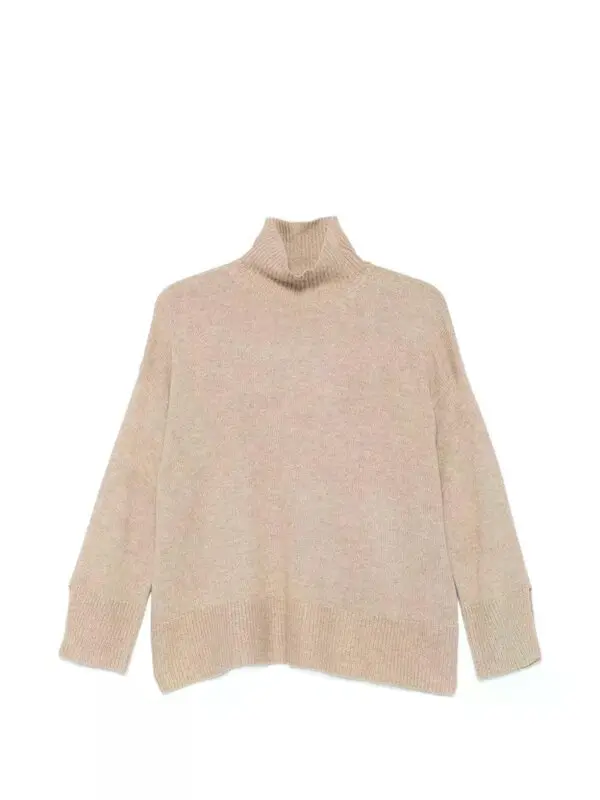 I BLUES Palanca Roll-neck Side-slit Pullover