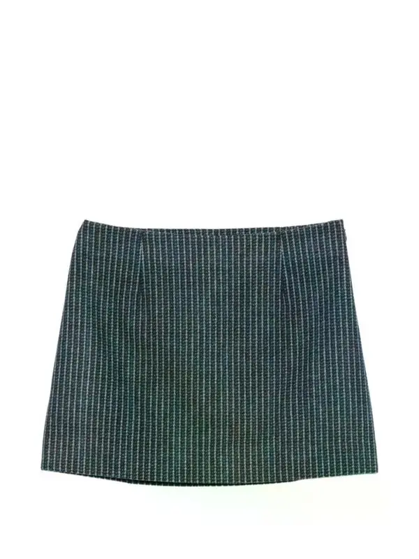 STELLA NOVA Check-pattern A-line Mini Skirt