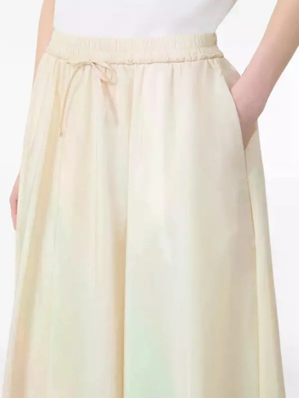 Max Mara Long Water-repellent Canvas Skirt - Neutrals