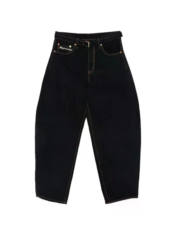 Sacai Belted Zip-detail Jeans