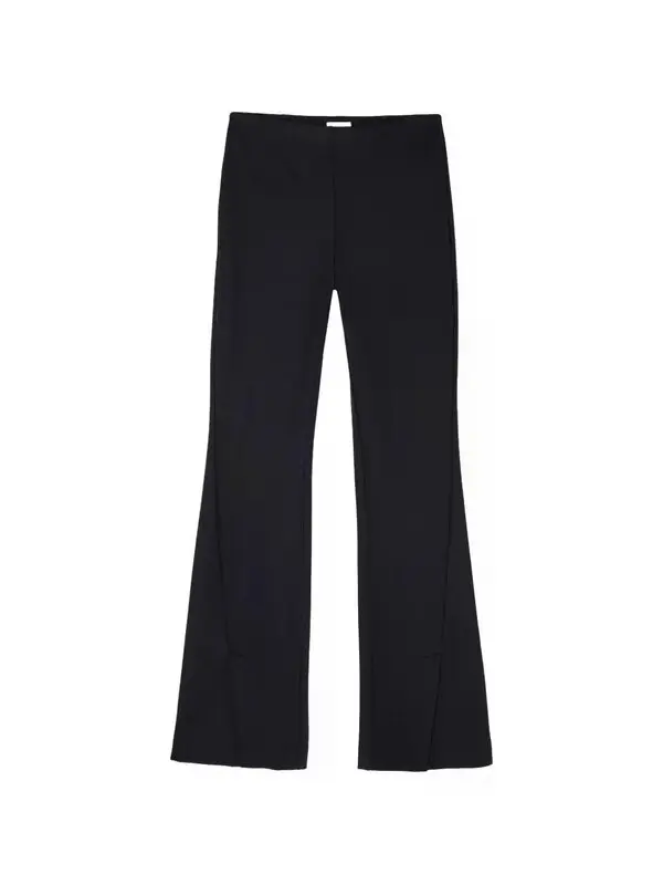 Closed Split-hem Flared Trousers