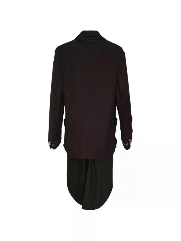 Comme Des Garçons Tailored Longline Pointed-hem Blazer