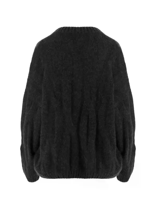 ALLUDE Ribbed-trim Crew-neck Sweater